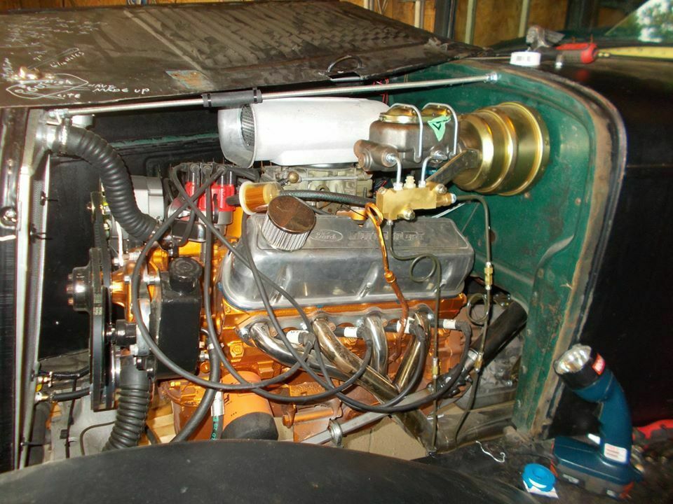 1928 PONTIAC 5 WINDOW COUPE : 302 FORD V8 : ROLLING ON ALL CROWN VIC ...