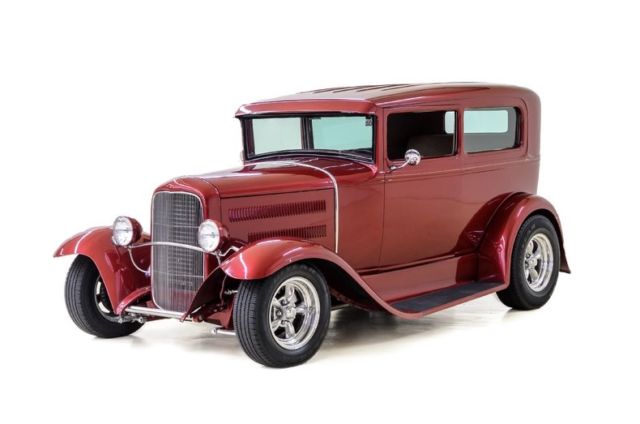 1930 Ford A 6661 Miles Firethorn Red Coupe 350 ci 4 spd auto - Classic ...