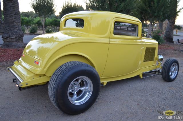 1932 FORD MODEL A - 3 WNDOW COUPE - ZINC YELLOW AMERICAN GRAFITTI CAR ...