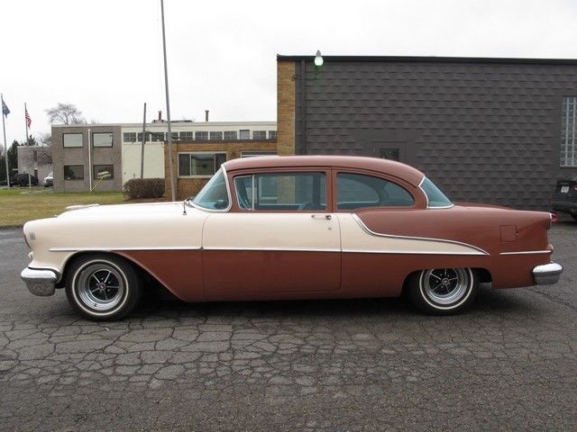 1955 OLDSMOBILE 88 47093 Miles TWO TONE BRONZE 2 DOOR V8 AUTOMATIC ...