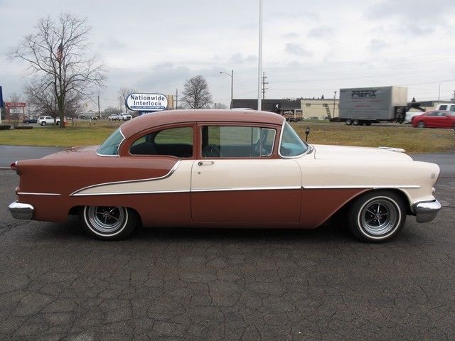 1955 OLDSMOBILE 88 47093 Miles TWO TONE BRONZE 2 DOOR V8 AUTOMATIC ...