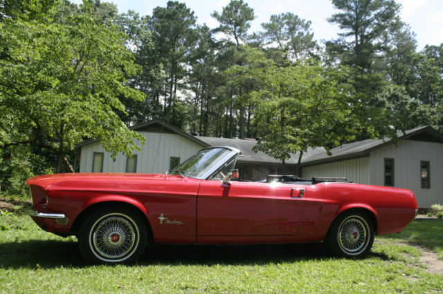 1968 Red Ford Mustang Convertible - Lucy - Classic Ford Mustang 1968 ...