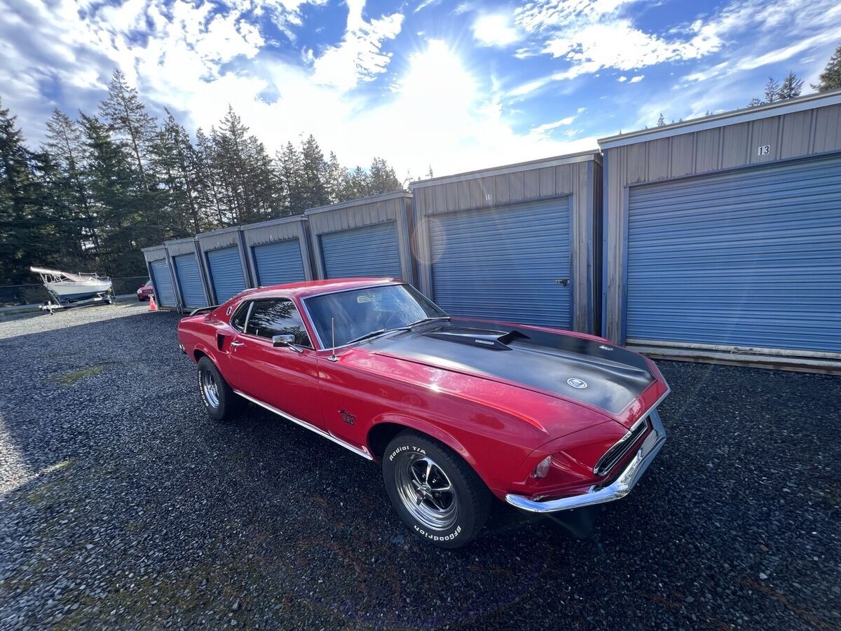 1969 Ford Mustang Red Fastback - Classic Ford Mustang 1969 for sale