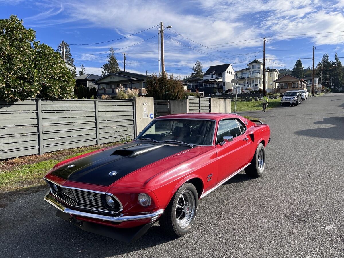 1969 Ford Mustang Red Fastback - Classic Ford Mustang 1969 for sale