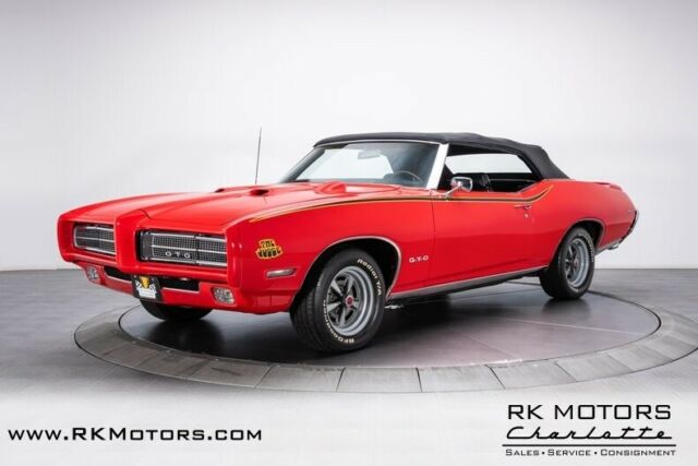 1969 Pontiac GTO Red Convertible - Classic Pontiac GTO 1969 for sale