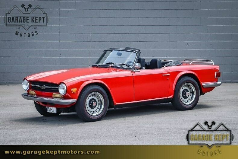 1972 Triumph TR6 Red Convertible 2.5L I6 19935 Miles - Classic Triumph ...
