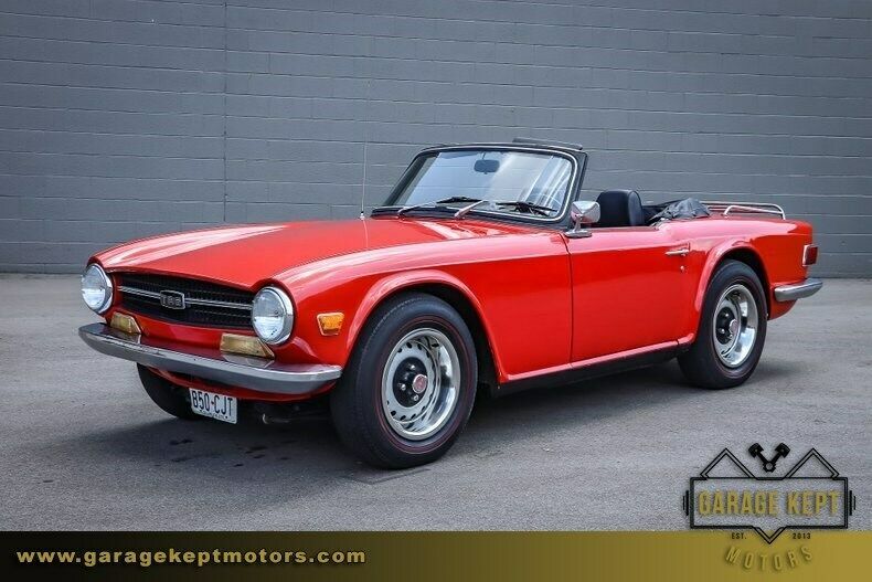 1972 Triumph TR6 Red Convertible 2.5L I6 19935 Miles - Classic Triumph ...