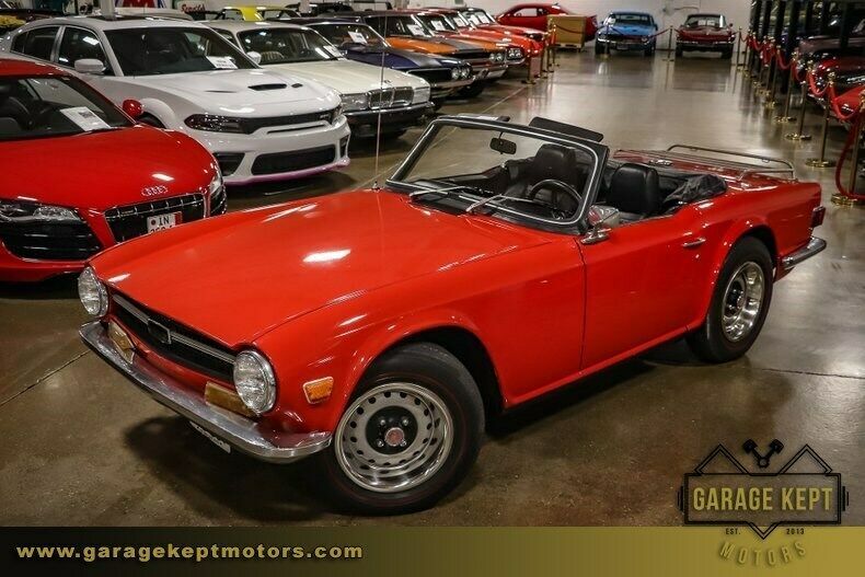 1972 Triumph TR6 Red Convertible 2.5L I6 19935 Miles - Classic Triumph ...