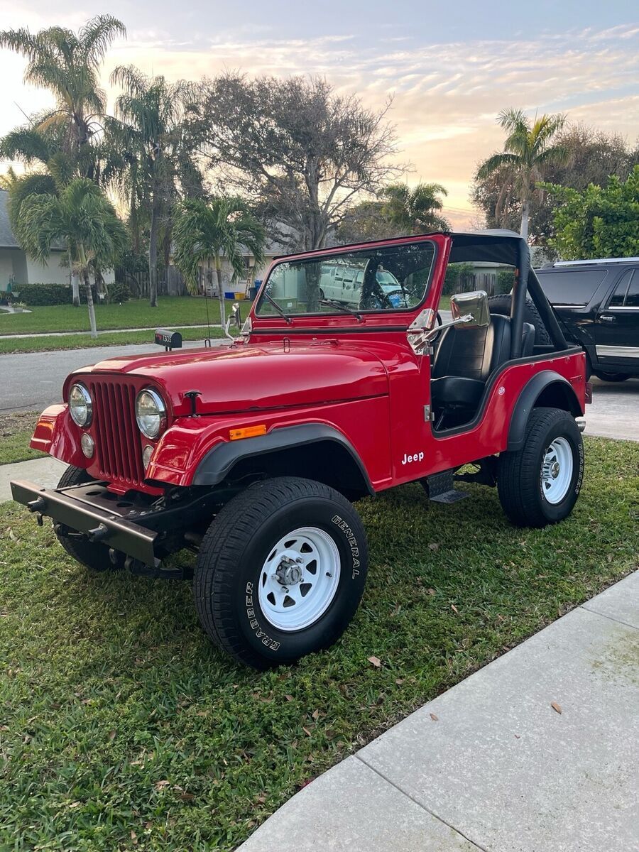 1973 Jeep CJ 5 Convertible Red - Classic Jeep CJ for sale