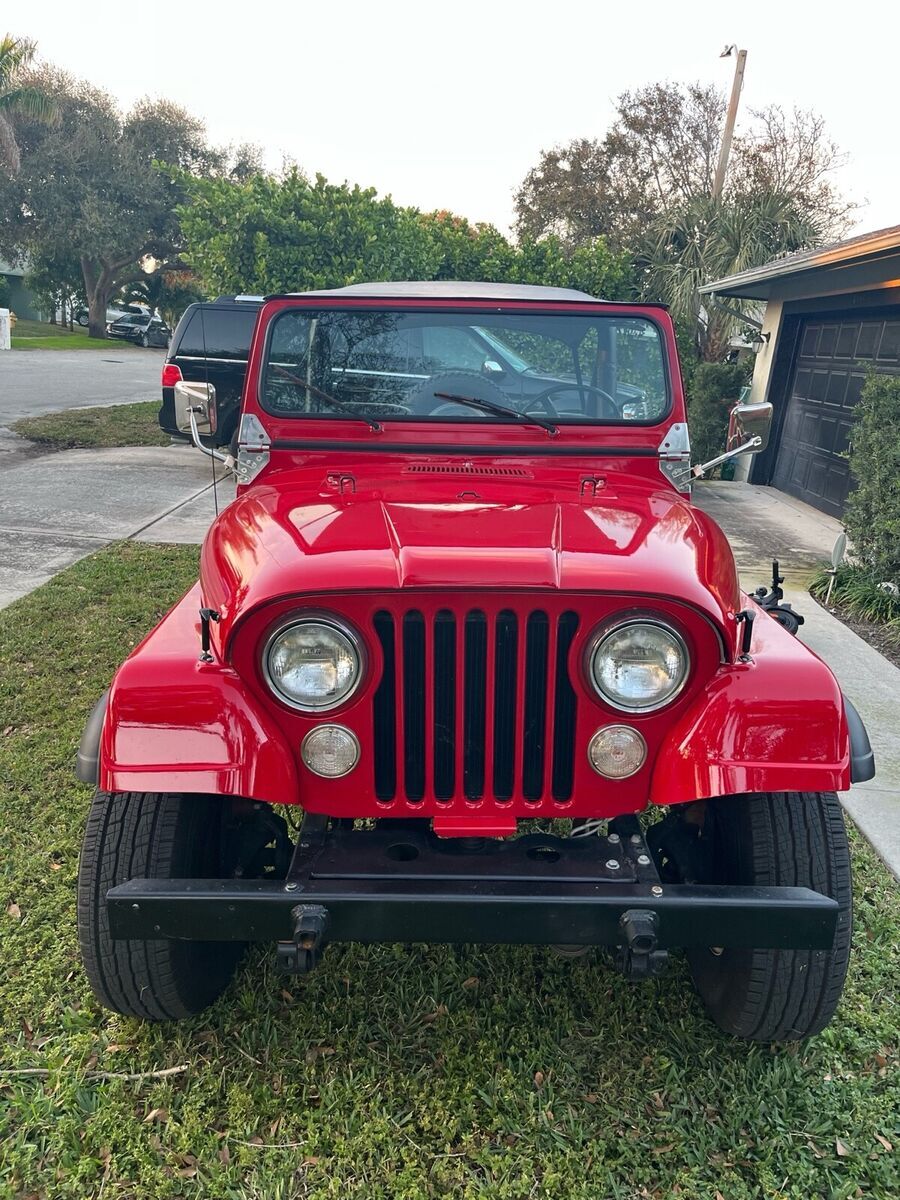 1973 Jeep CJ 5 Convertible Red - Classic Jeep CJ for sale
