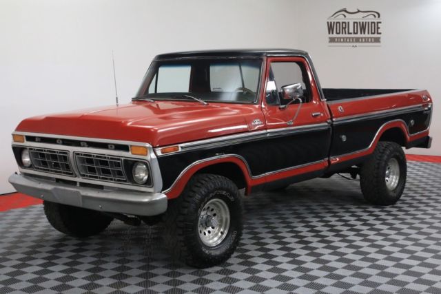 1977 Black RANGER 74K MILES 4X4 ONE OWNER! - Classic Ford F-150 1977 ...