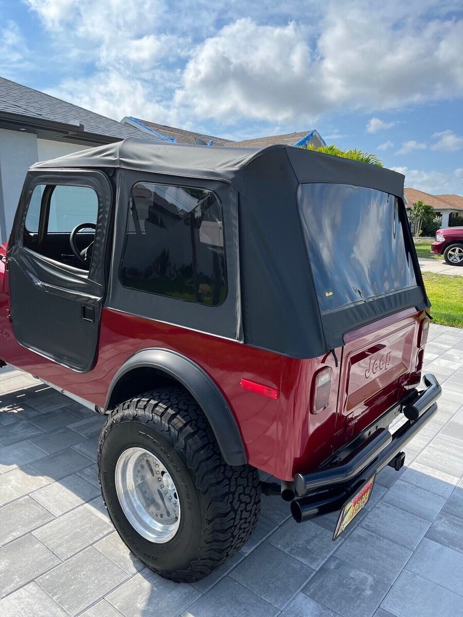 1978 Jeep CJ SUV Red 4WD Automatic Custom - Classic Jeep CJ 1978 for sale