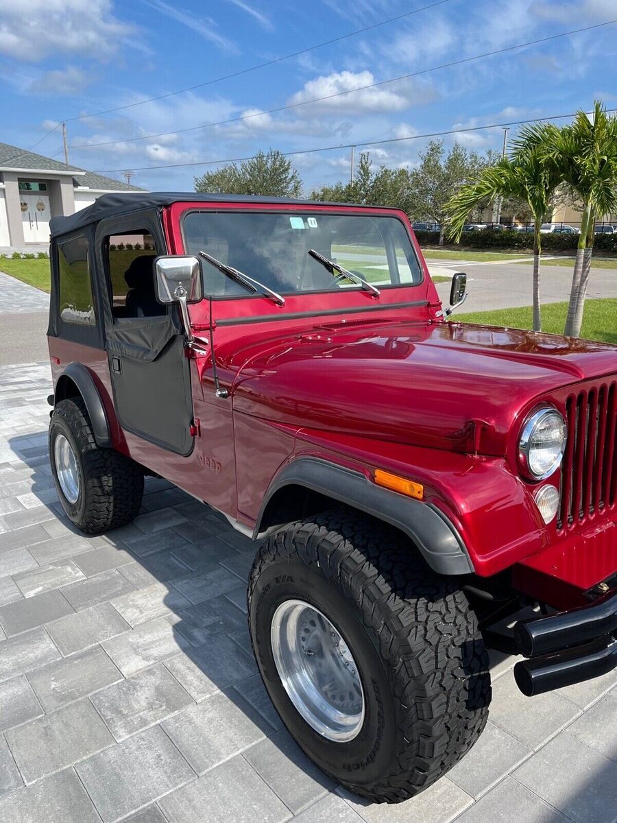 1978 Jeep CJ SUV Red 4WD Automatic Custom - Classic Jeep CJ 1978 for sale