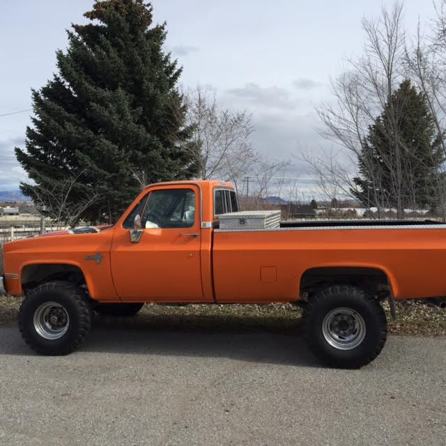 1982 Chevy 3/4 ton, 4x4, Orange with Dixie wrap - Classic Chevrolet ...