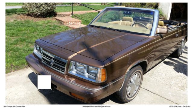 1986 Dodge 600 Convertible - Classic Dodge Other 1986 for sale