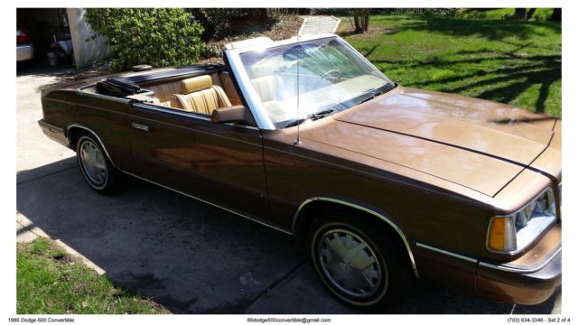 1986 Dodge 600 Convertible - Classic Dodge Other 1986 for sale