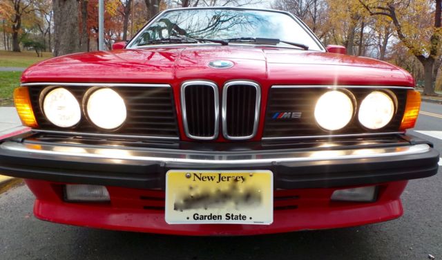 1987 BMW E24 M6 Red - Classic BMW M6 1987 for sale