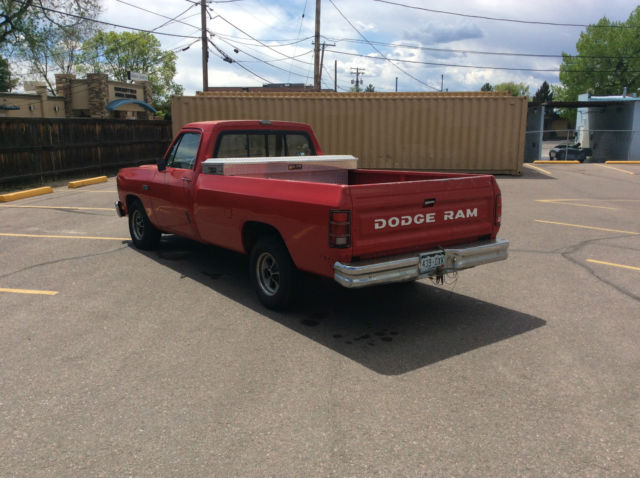 1987 Dodge Ram 150 2WD 318 Long Bed 4sp. Manual - Classic Dodge Ram ...