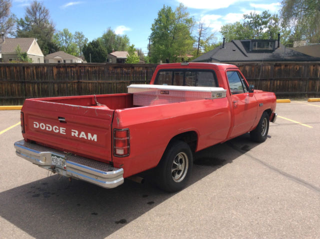 1987 Dodge Ram 150 2WD 318 Long Bed 4sp. Manual - Classic Dodge Ram ...