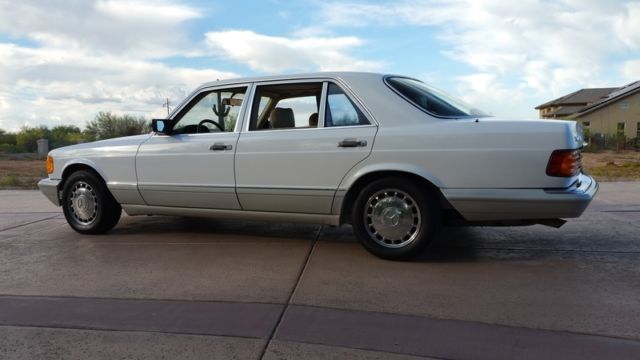 1990 Mercedes 560 SEL 67k mi White on Palomino!! - Classic Mercedes ...