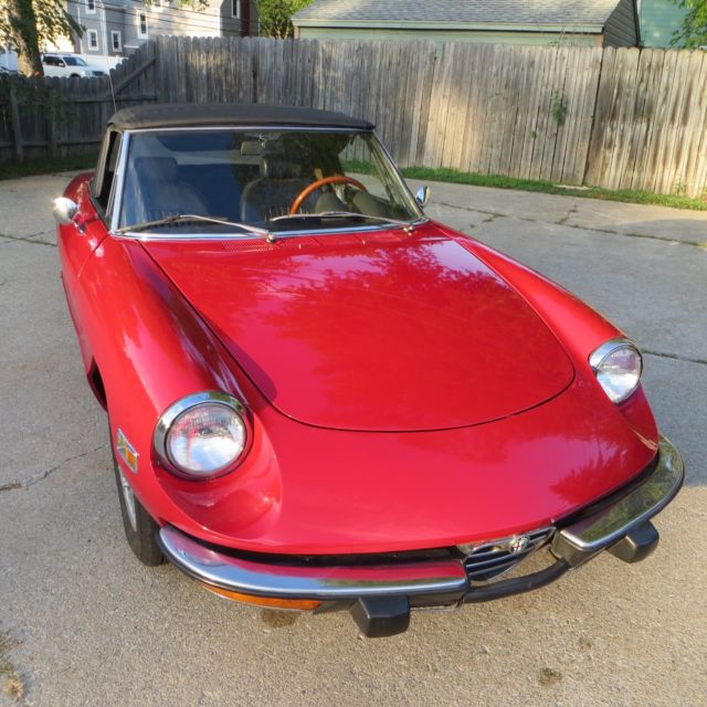2000 Spider Red Convertible - Classic Alfa Romeo Spider 1974 for sale