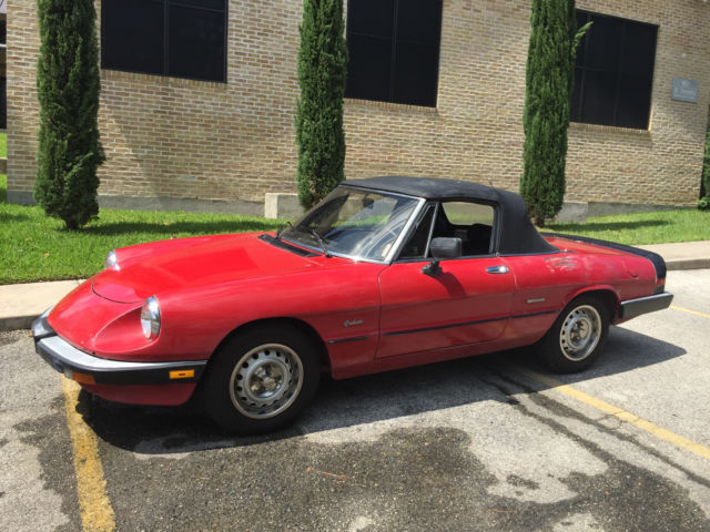 86 alfa spider graduate - Classic Alfa Romeo Spider 1986 for sale