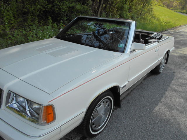 Dodge 600 TURBO Convertible Super low miles - Classic Dodge Other 1986 ...