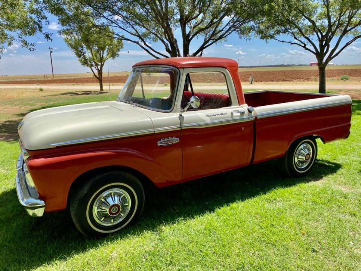 Ford F100 Pickup Red RWD Manual - Classic Ford F100 1966 for sale