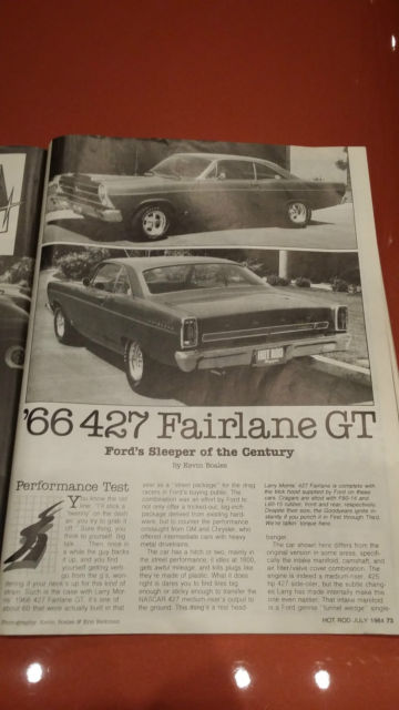 Ford Fairlane 427 - Classic Ford Fairlane 1966 for sale