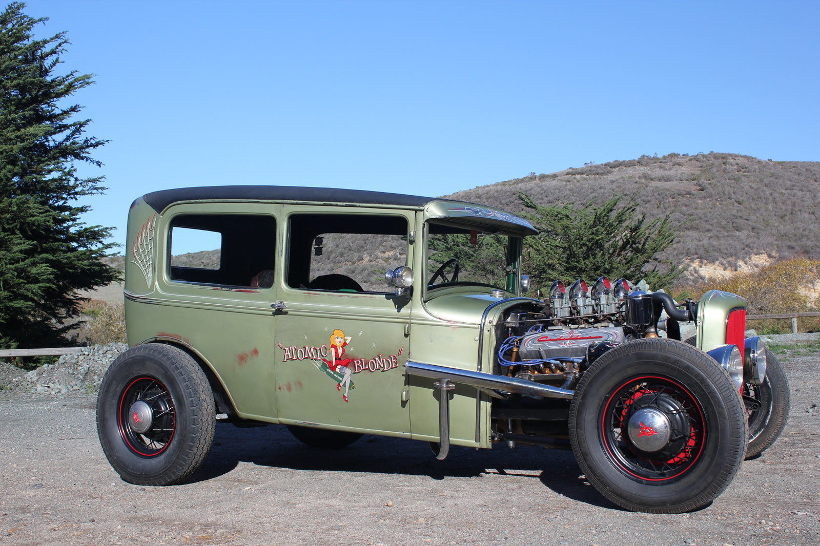 Hot Rod, 1930 Ford Model A, Vintage,steel, old school, rat rod, Atomic ...