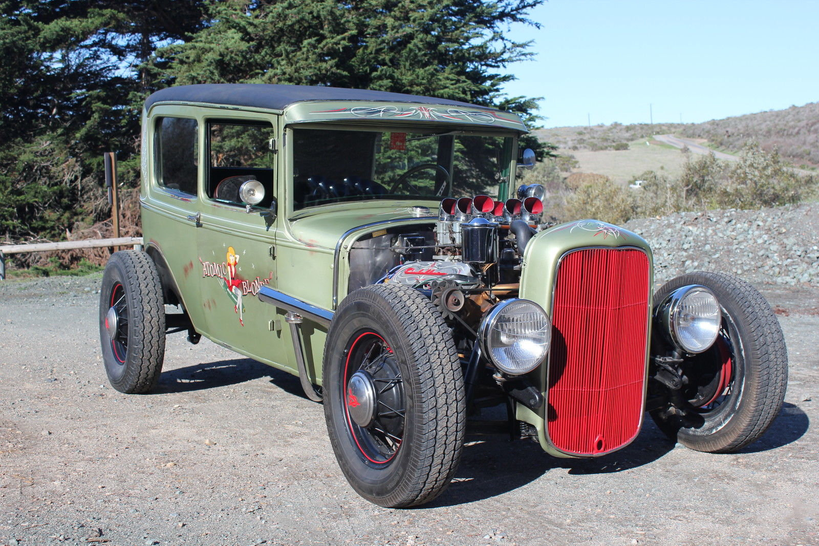 Hot Rod, 1930 Ford Model A, Vintage,steel, old school, rat rod, Atomic ...