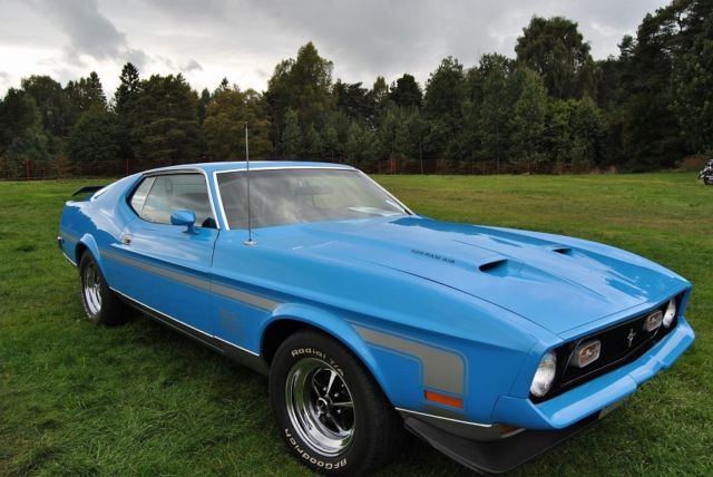 Mustang 429 Cobra Jet 1971 - Classic Ford 429 Cobra Jet Grabber-Blue ...