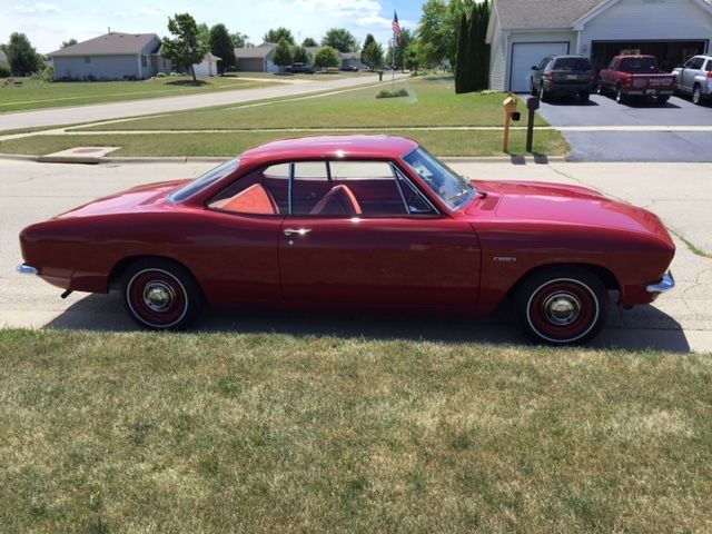 Red- 2 Door Chevrolet Corvair - Classic Chevrolet Corvair 1966 for sale