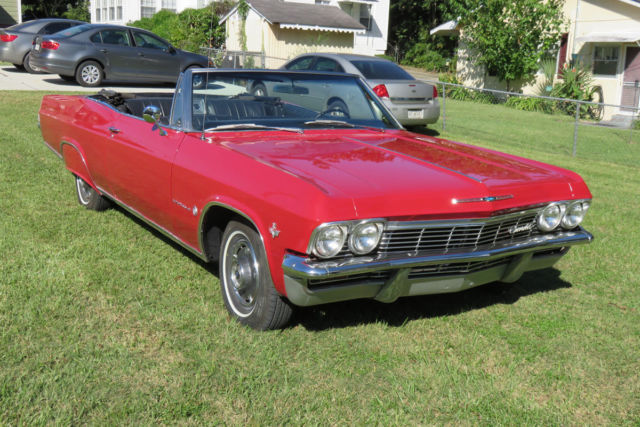 Red Convertible NO RESERVE - Classic Chevrolet Impala 1965 for sale