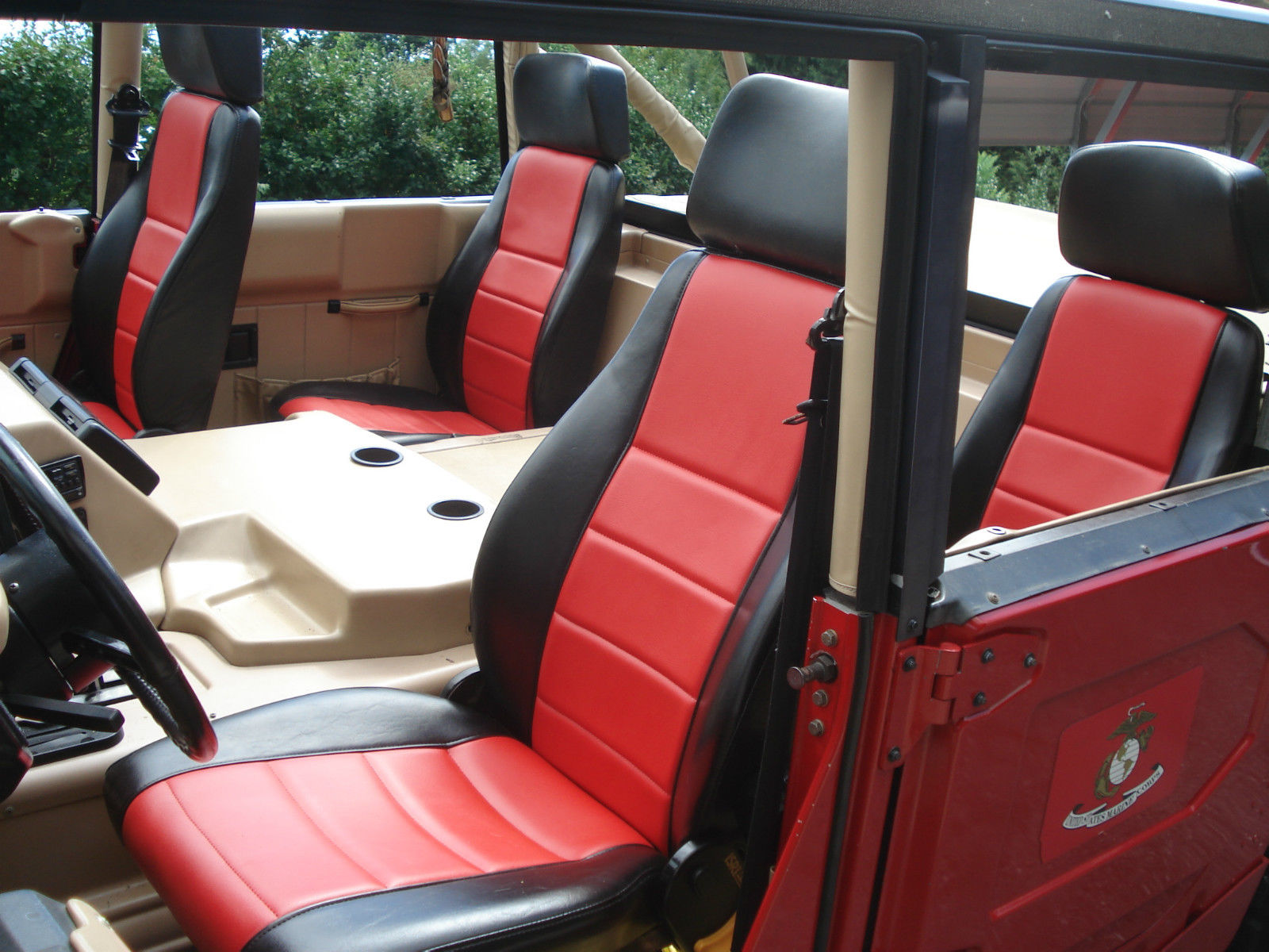 RED HmVee Convertible Generation I 1994 LOW MILEAGE Excellent Condition ...