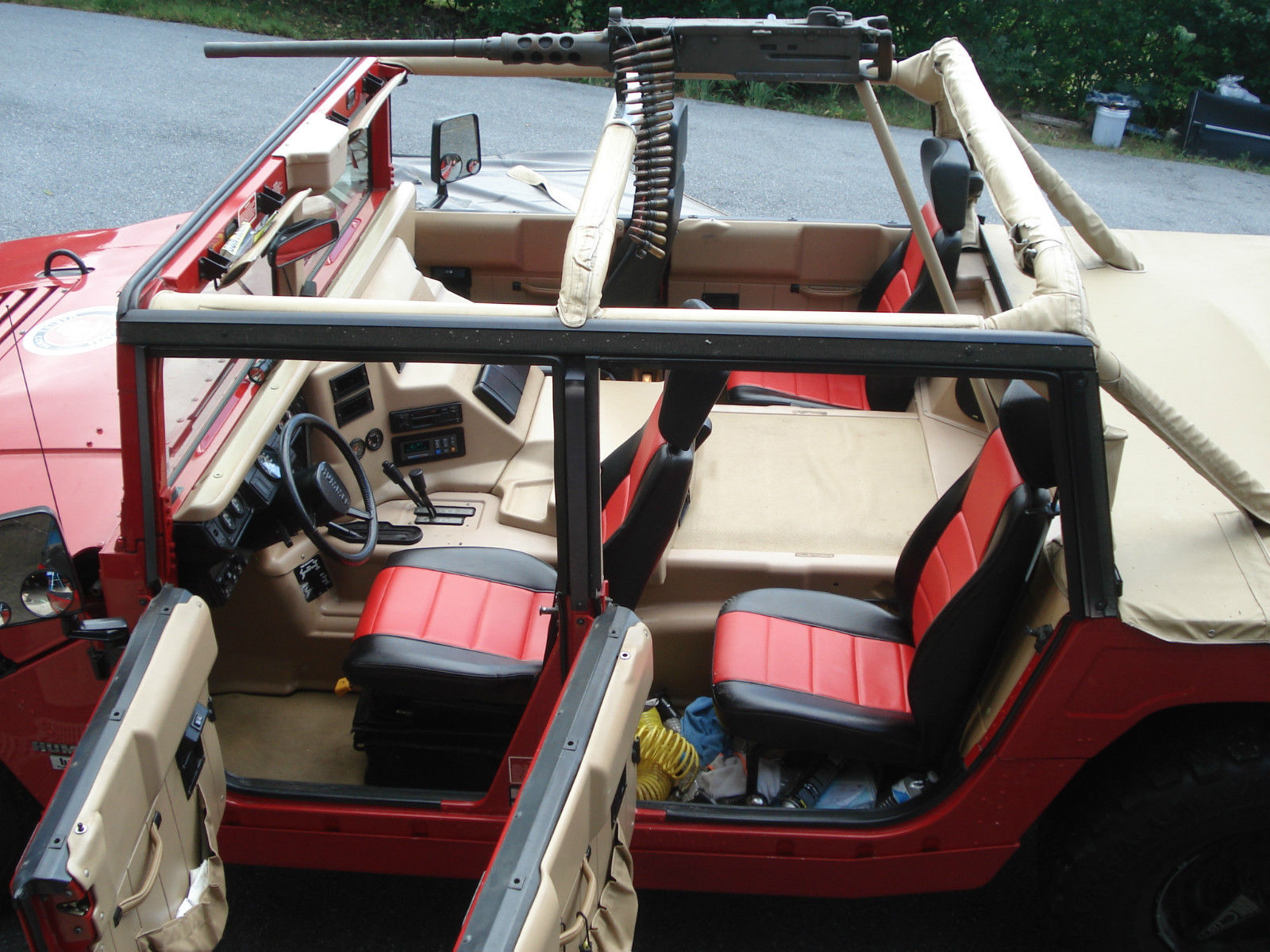 RED HmVee Convertible Generation I 1994 LOW MILEAGE Excellent Condition ...